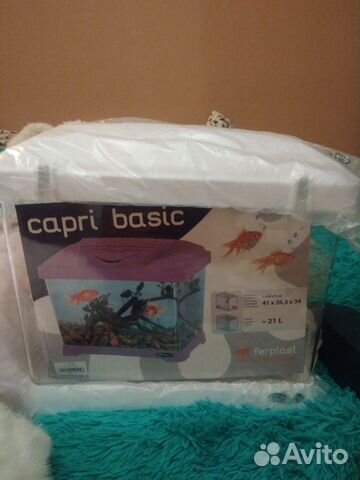 Аквариум пластиковый 21л новый