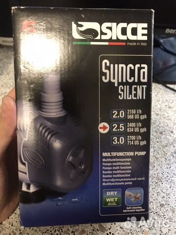 Фильтр для аквариума Sicce syncra silent 2,5